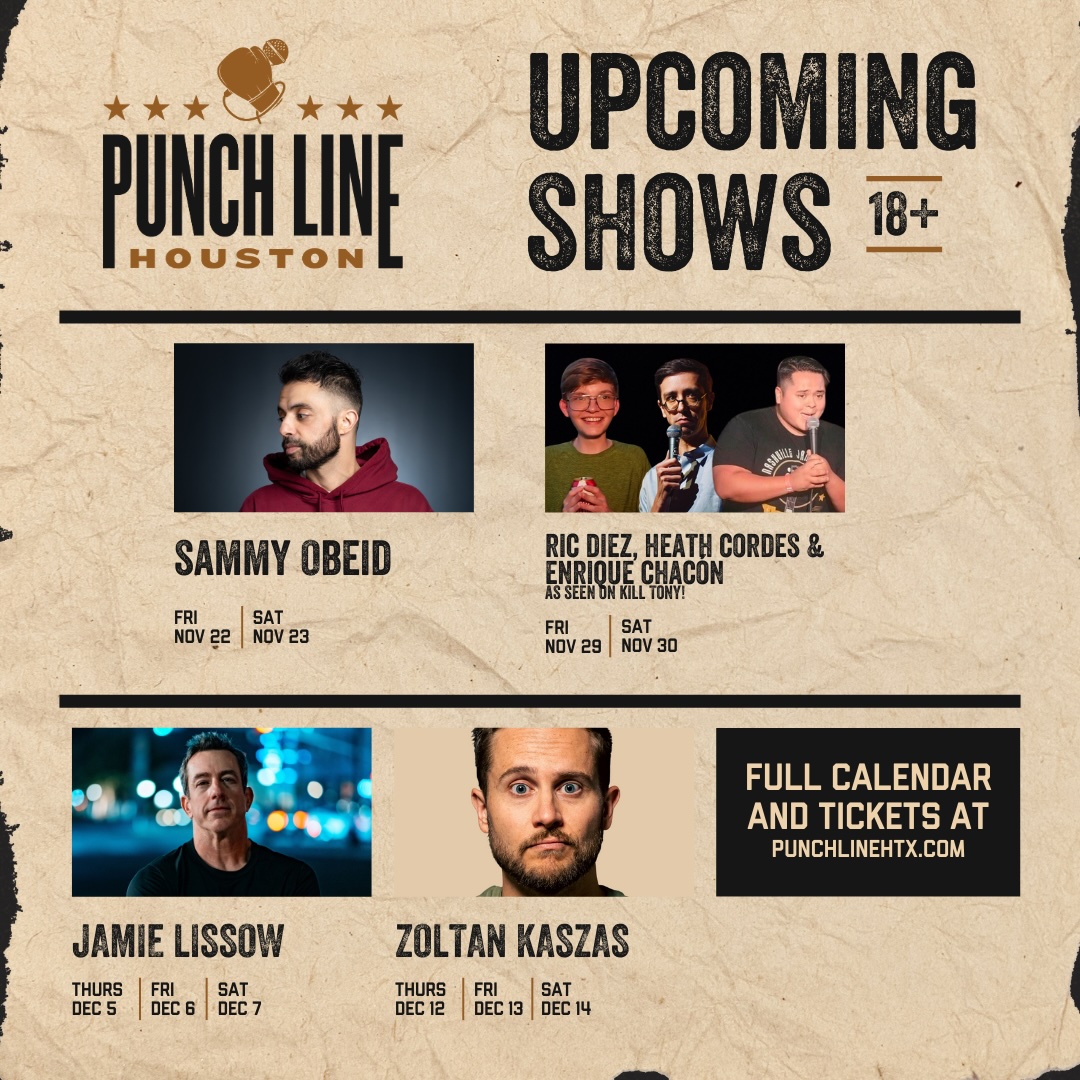 Punch Line Houston Comedy Club Opening Lineup | 365 Houston